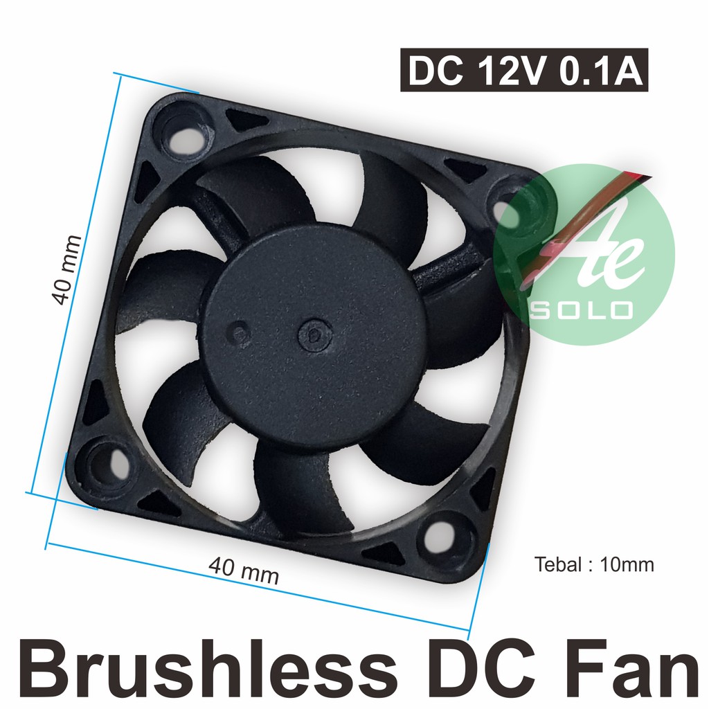 Jual KIPAS DC 12V 4X4 CM DC BRUSHLESS FAN 12V KIPAS PENDINGIN | Shopee Indonesia