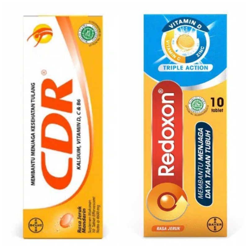 Jual CDR 10 / Redoxon 10 Rasa Jeruk tablet Effervescent | Shopee Indonesia