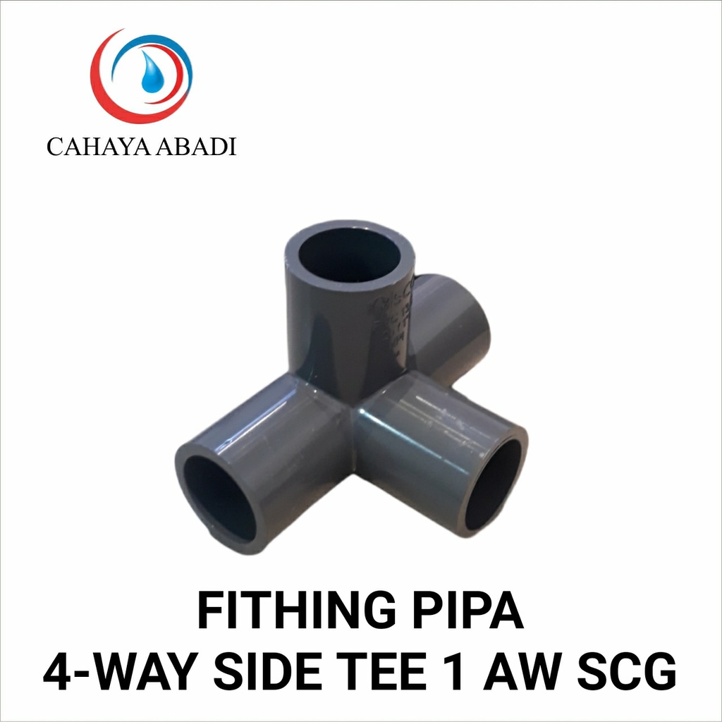 Jual FITHING PIPA - 4-WAY SIDE TEE - 1 INCH AW SCG | Shopee Indonesia