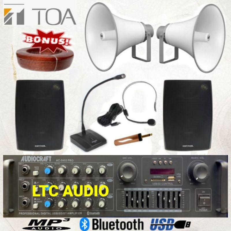 Jual PAKET SOUND SYSTEM TOA MUSHOLA & MASJID UNTUK LUAR - DALAM (IBADAH 1A) | Shopee Indonesia