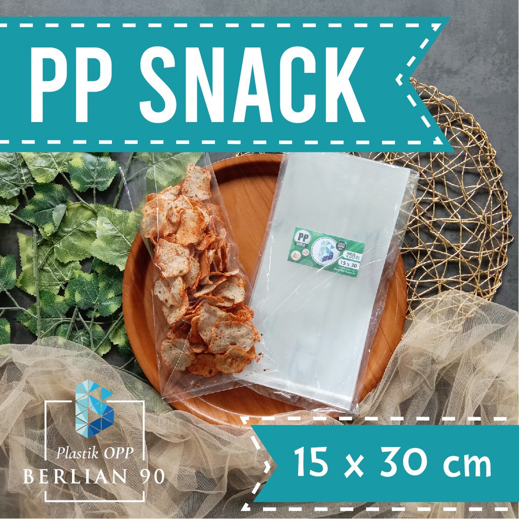 Jual Plastik PP Snack 15 x 30 cm / Plastik PP Mika Tebal 100 Micron ...