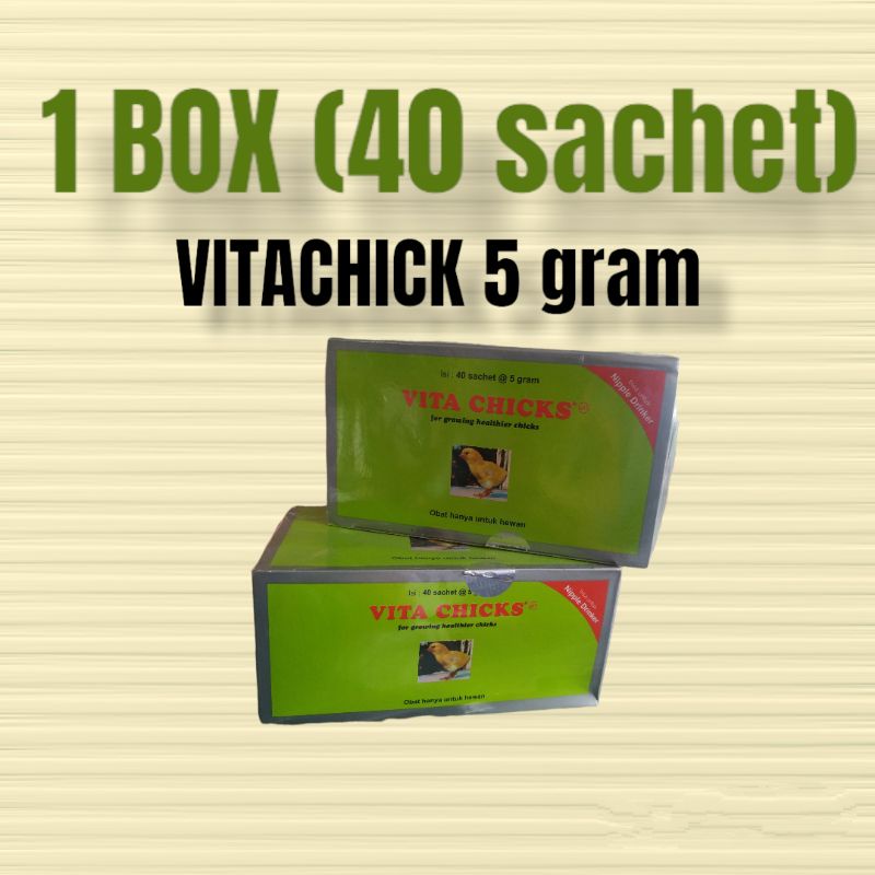 Jual 1 Box vitacik vita chicks vitachik 5gram vitamin ayam kecil ...