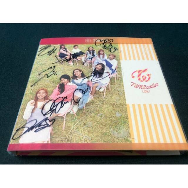 Jual TWICE [TWICEcoaster] Album Autograph ALL MEMBER Signed PROMO ALBUM ...