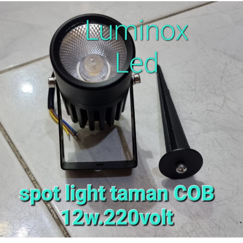 Jual lampu tembak spotlight led 12watt 12w taman outdoor 12 watt sorot ...