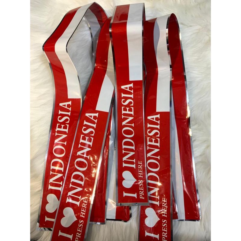 Jual BALON STIK PANJANG MERAH PUTIH / BALON TEPUK STIK MERAH PUTIH ...