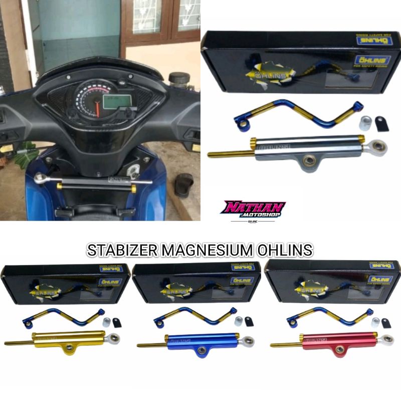 Jual stabilizer stang stering damper magnesium us breket two-tone ...