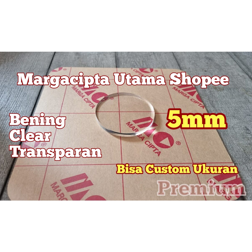 Jual PREMIUM Acrylic Bening 5mm Diameter 7cm Laser Cutting Akrilik ...