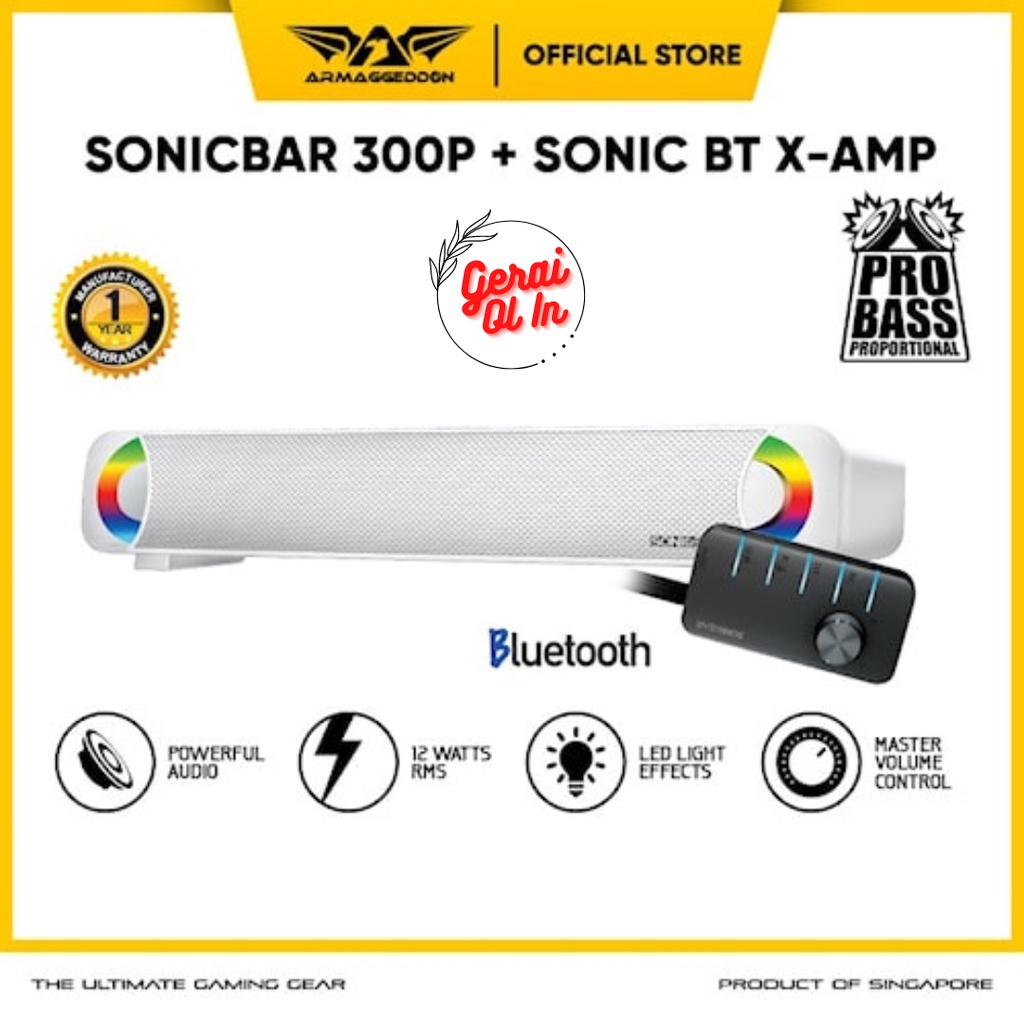 Jual Soundbar Gaming Sonicbar 300P Powerfull Speakers with Brilliant ...