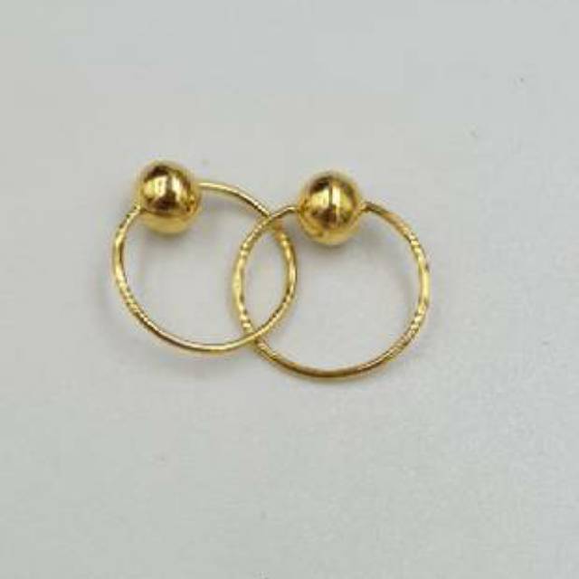 Jual Anting bayi emas asli kadar 700 & 875model merica setengah gram | Shopee Indonesia