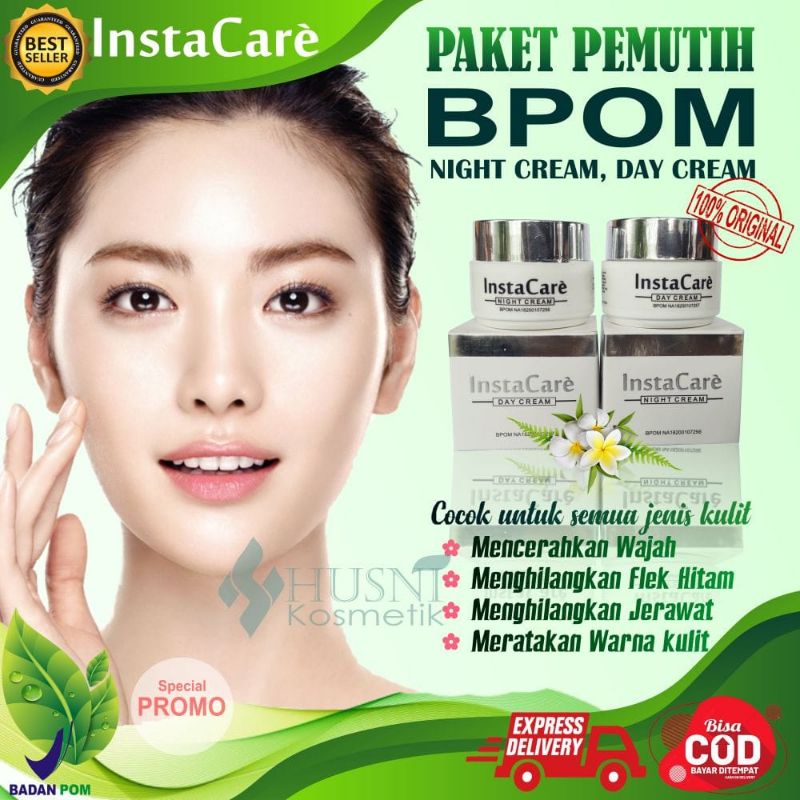 Jual instacare pemutih wajah siang dan malam paling ampuh dan BPOM cream glowing paling ampuh ...