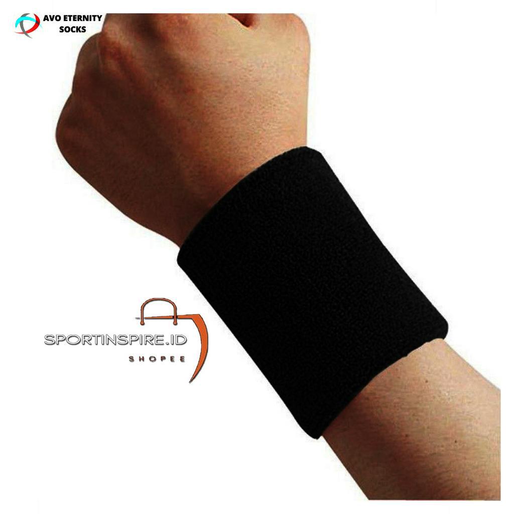 Jual WRISTBAND SPORT/HANDUK TANGAN/ HANDBAND TANGAN POLOS AVO ORIGINAL ...