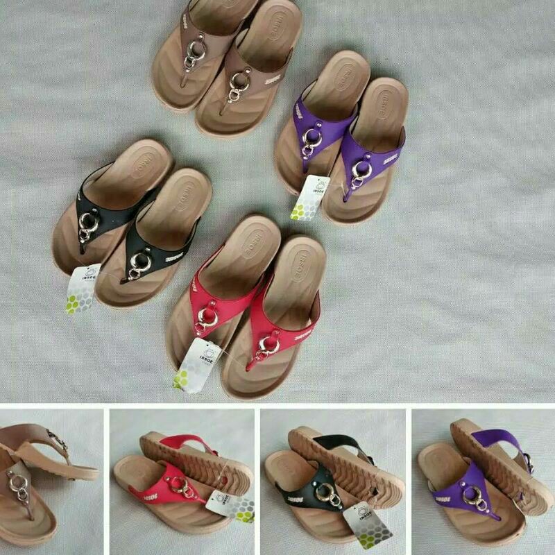 Jual Irsoe - Sendal Jepit Karet Wanita Model Tali Bulat Kecil Size 36 ...