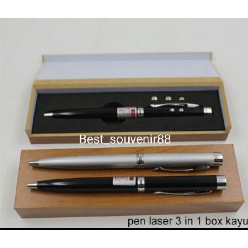 Jual Pulpen Pointer Laser Merah 3 in 1 / Ballpoint 3 fungsi Promosi ...