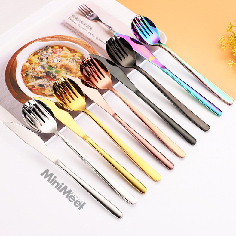 Jual Sendok Set Makan Garpu Pisau Steak Korea Sujeo fancy Aesthetic ...
