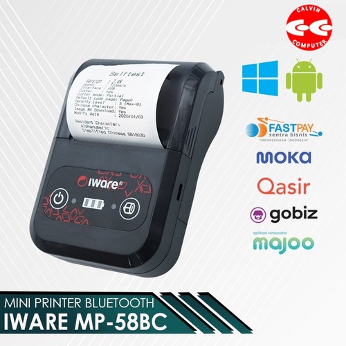 Jual PRINTER BLUETOOTH MINI KASIR THERMAL IWARE MP-58BC | Shopee Indonesia