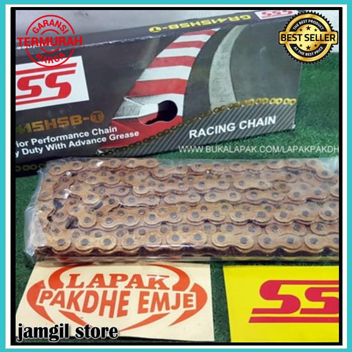 Jual RANTAI RANTE SSS 415 130 HSBT HEAVYDUTY SSS ORIGINAL WARNA GOLD | Shopee Indonesia