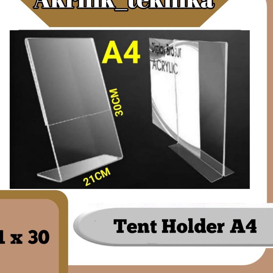 Jual Ready Bermanfaat TEMPAT BROSUR / TENT HOLDER / TENT CARD AKRILIK ...