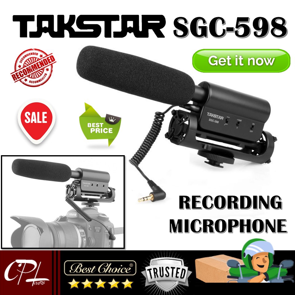 Jual Takstar SGC-598 Shotgun Microphone / MIC Recording Rekaman ...
