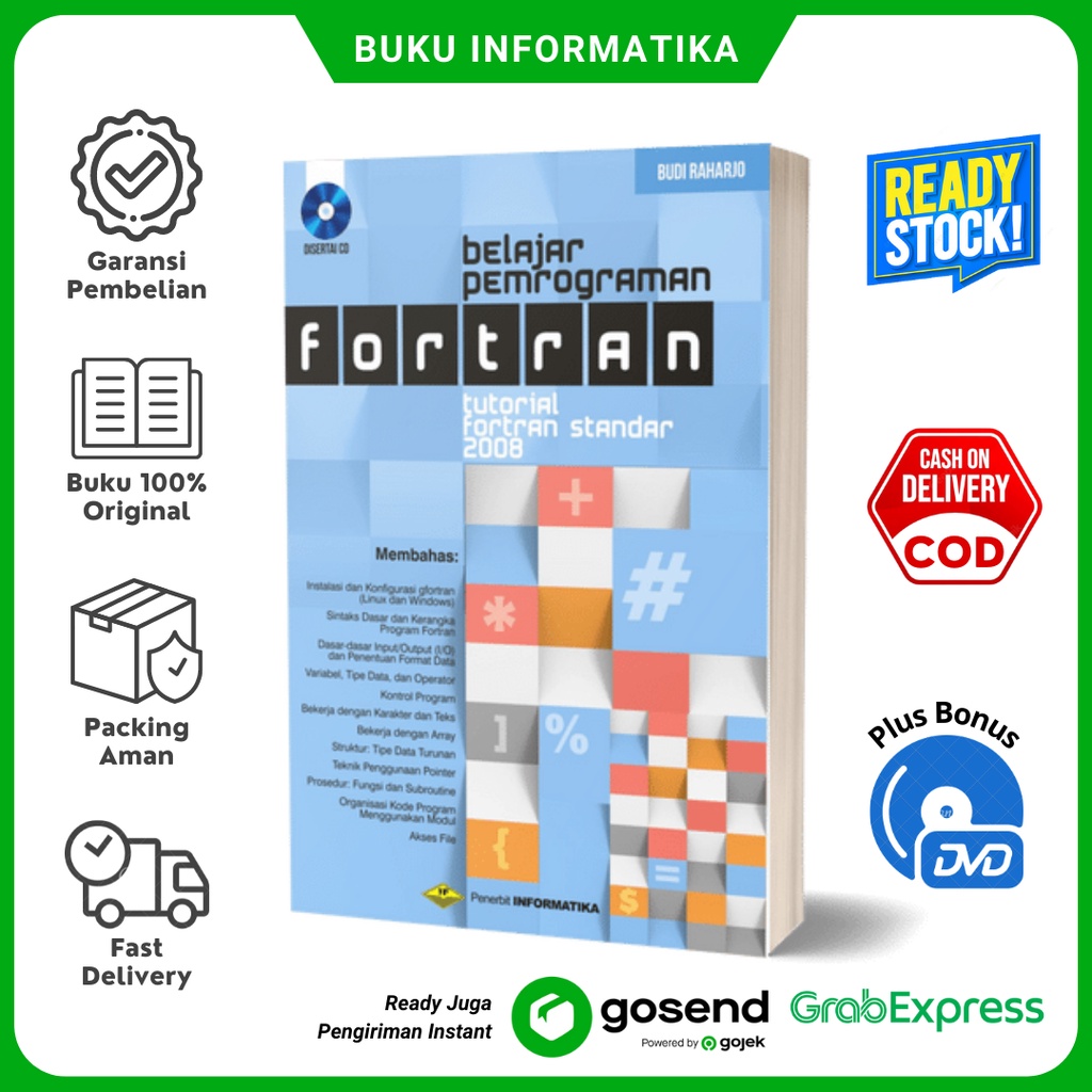 Jual Buku Belajar Pemrograman Fortran + Bonus CD | Shopee Indonesia