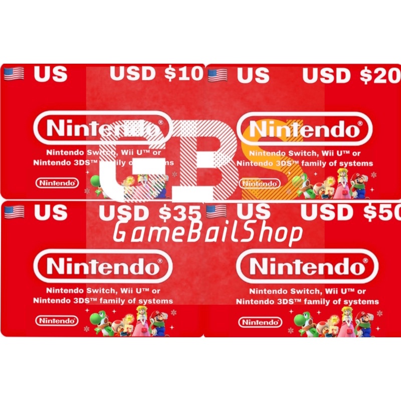 Jual Nintendo eShop 10 20 35 50 US NSO 3 Bulan 12 Bulan | Shopee Indonesia