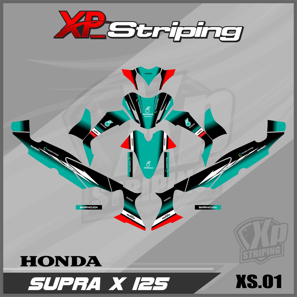 Jual Decal Full Body Supra X 125 - Sticker Striping Decal Honda Supra X ...