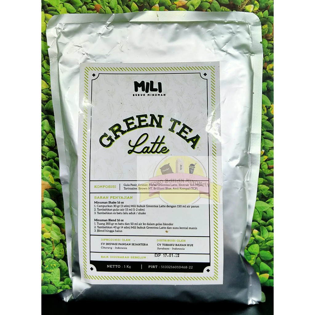 Jual Bubuk Minuman Mili GREEN TEA / MATCHA 1 kg (Drink Powder / Serbuk ...