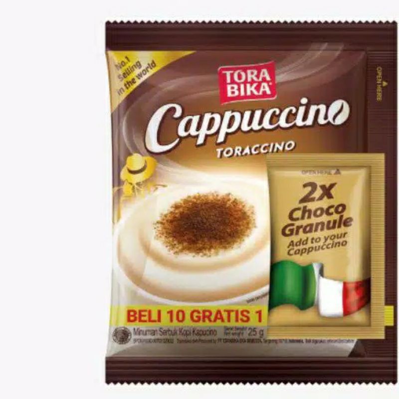 Jual Torabika Cappuccino Extra Choco Granule Renceng (10 sachet x 25gr ...