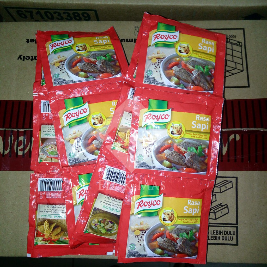 Jual Royco Sapi per RENCENG (12 sachet x 9gr) / Penyedap Rasa Kaldu ...