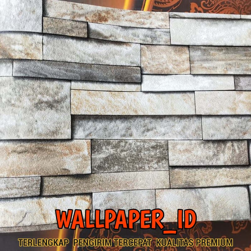Jual Wallpaper Dinding Murah Batu Alam 3D PREMIUM | Shopee Indonesia