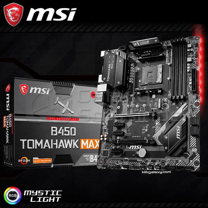 Jual MSI B450 TOMAHAWK MAX (AM4,B450,DDR4) | Shopee Indonesia