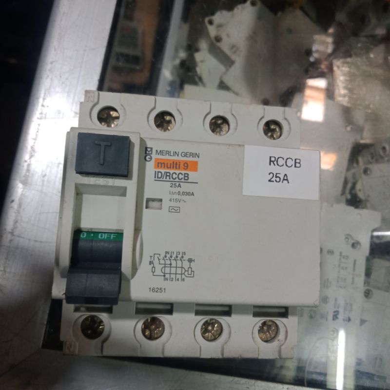 Jual elcb rccb rcbo merlin gerin 4p 25A | Shopee Indonesia