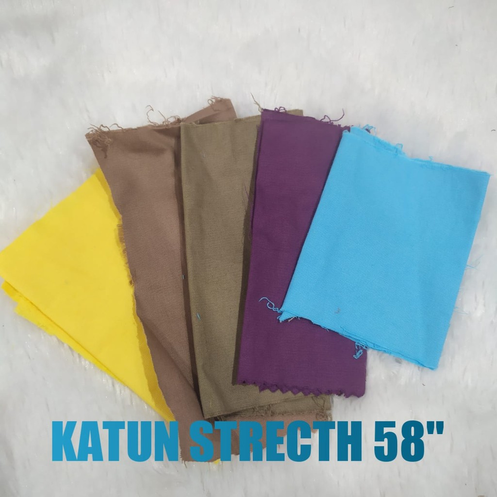 Jual KAIN KATUN STRETCH 58" (Harga Per 0,5 Meter) | Shopee Indonesia