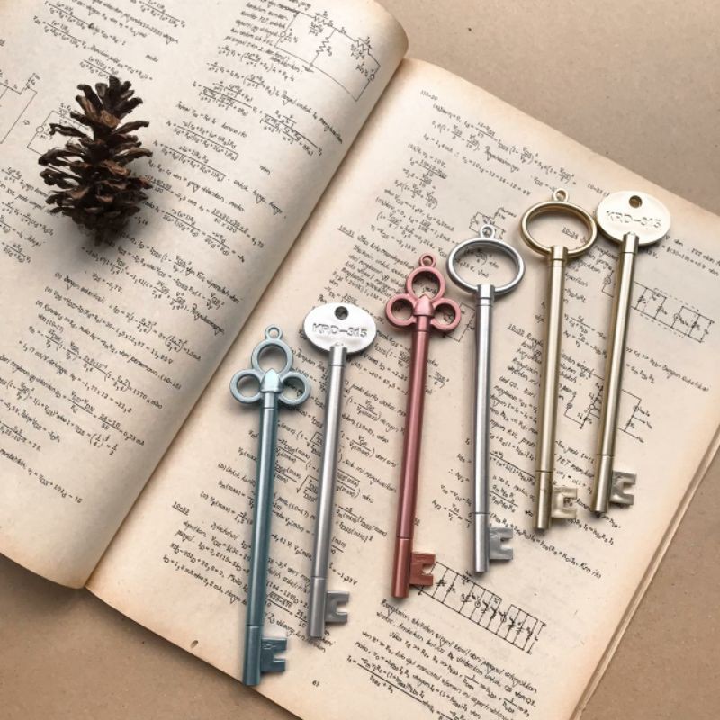 Jual [aisyjournal] Pena kunci key aesthetic vintage retro for ...