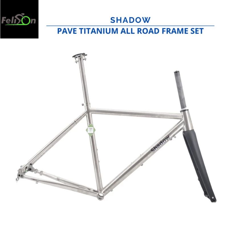 Jual Frame Roadbike Shadow Pave Titanium All Road Frame Set | Shopee ...