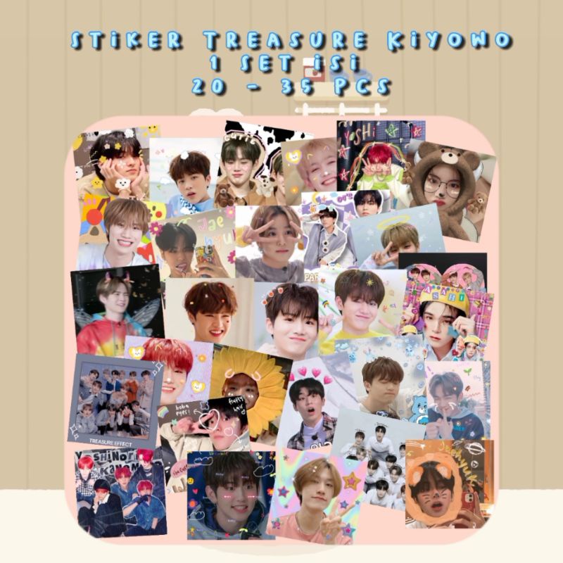 Jual Stiker TREASURE Cute [ Isi 20 - 35 pcs ] / Stiker TRESURE Kiyowo ...