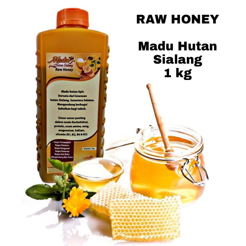 Jual MADU LEBAH APIS DORSATA/MADU HUTAN ORI 100%/RAW HONEY 1 KG/MADU MENTAH ASLI | Shopee Indonesia