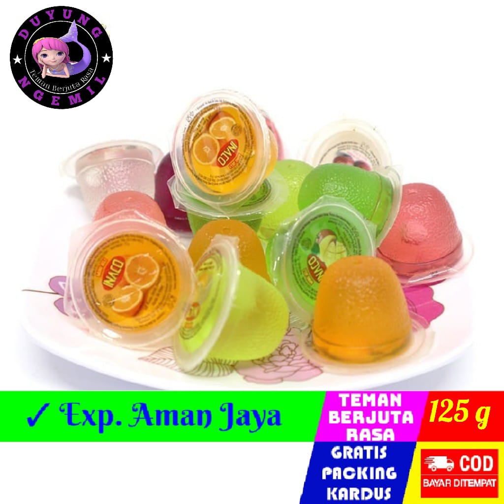 Jual [125g] Inaco Jelly Mini Rasa Buah-Buahan Segar / Ager Mini Inaco ...