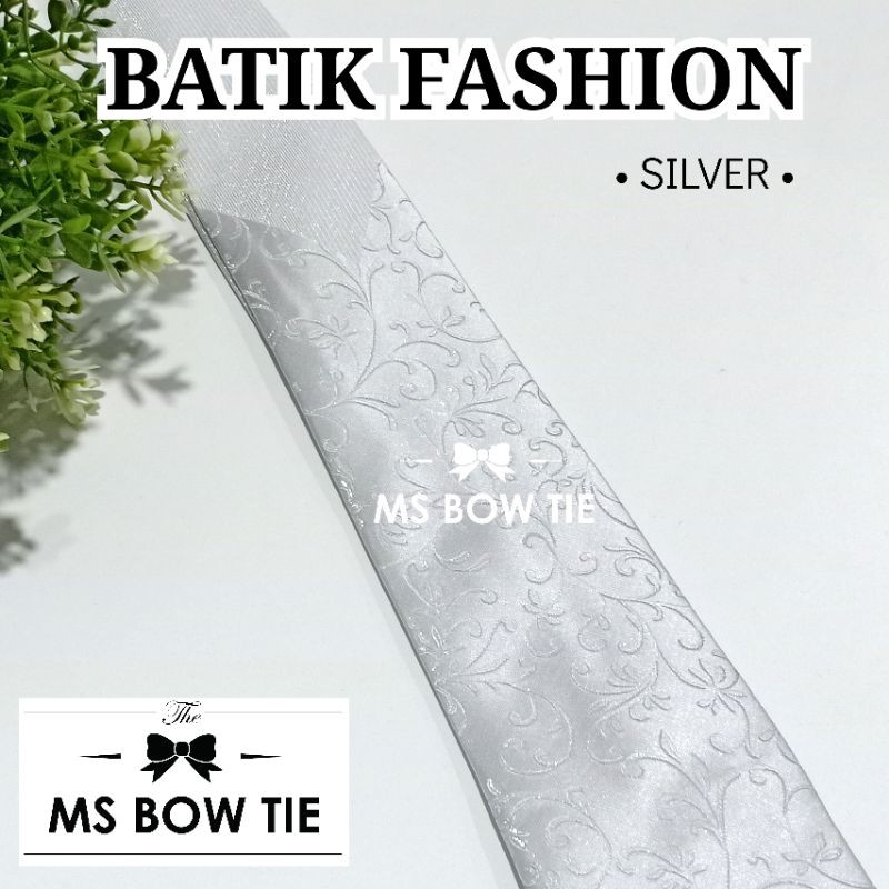 Jual dasi panjang motif batik SILVER PREMIUM | Shopee Indonesia