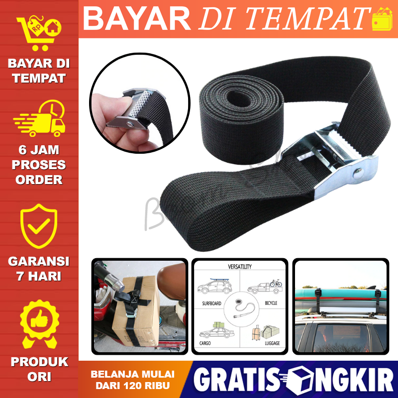 Jual Tali Sabuk Pengikat Barang Motor XhaoR Tali Strap Pengikat Barang ...