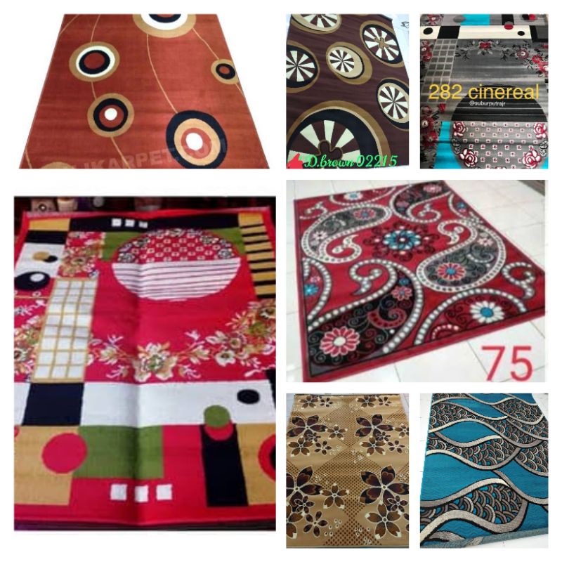 Jual karpet moderno jumbo minimalis, batik, bunga 210x310 | Shopee ...