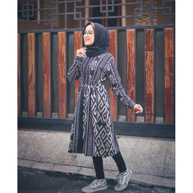 Jual dress tenun blanket - dress etnik ASMR | Shopee Indonesia