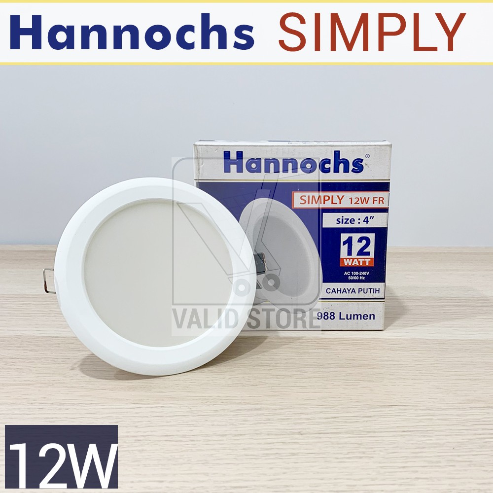 Jual Hannochs Lampu Downlight LED Simply 12W FR / 12 Watt FR 4" / 4 ...