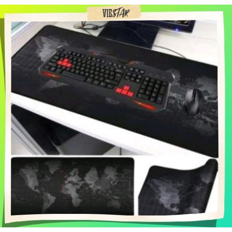 Jual Mouse Pad Gaming Besar Matras Peta Dunia Ukuran Besar Karet ...