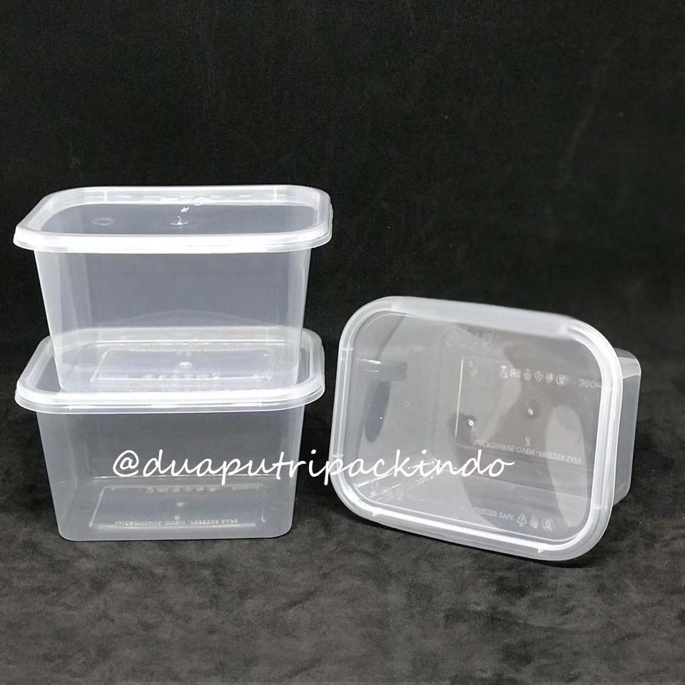 Jual ThinWall Kotak Persegi Panjang (Rectangle) 300 ml merk VICTORY (isi 25 set) | Shopee Indonesia