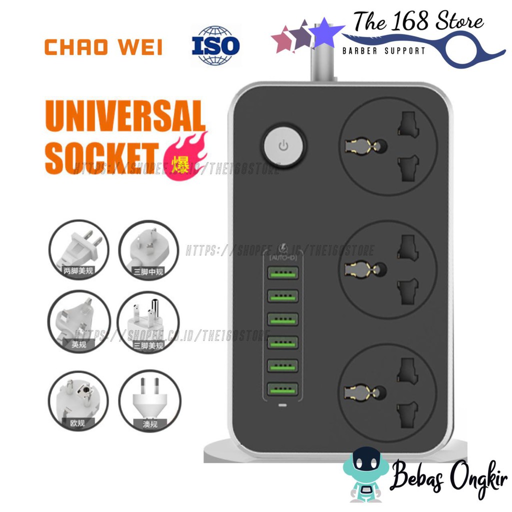 Jual Stop Kontak USB Kabel Serbaguna Multiguna Panjang 2 Meter Original ...