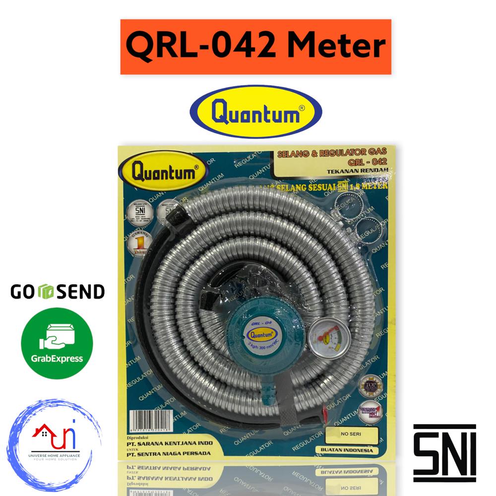 Jual Paket Selang Regulator Kompor Gas LPG Tekanan Rendah Quantum QRL ...