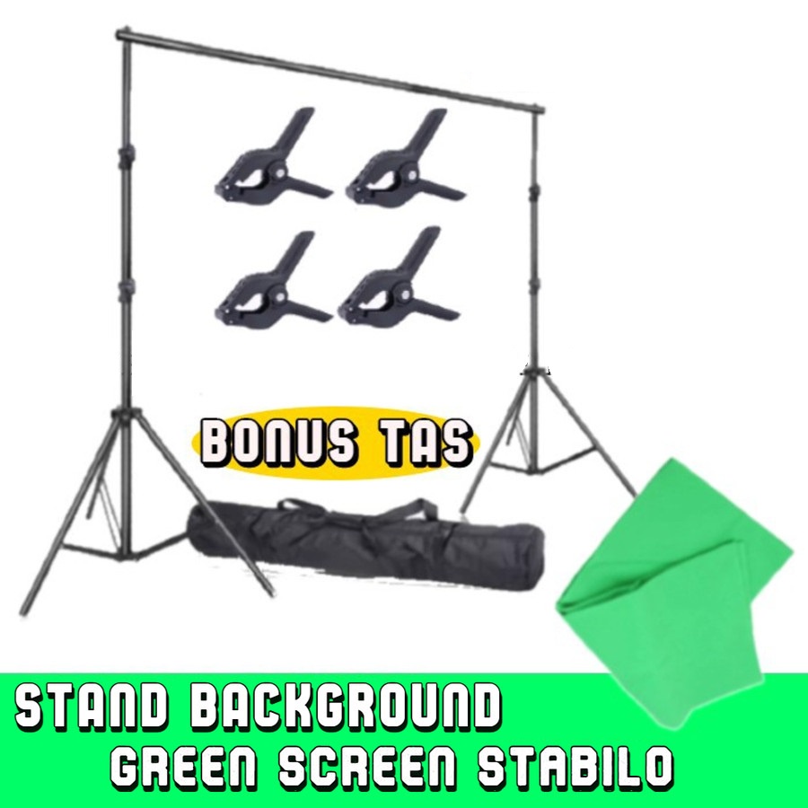 Jual Stand Background 3 Meter / Bracket Green Screen / Tiang Backdrop ...