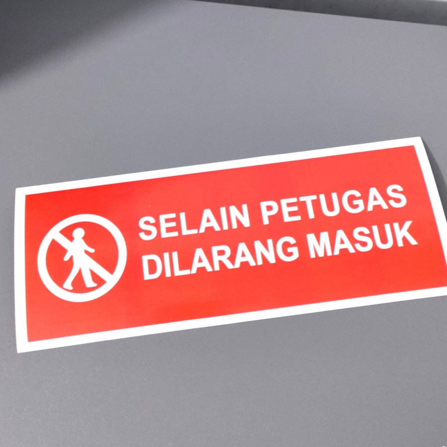 Jual STIKER SELAIN PETUGAS DILARANG MASUK | Shopee Indonesia Jual STIKER SELAIN PETUGAS DILARANG MASUK | Shopee Indonesia