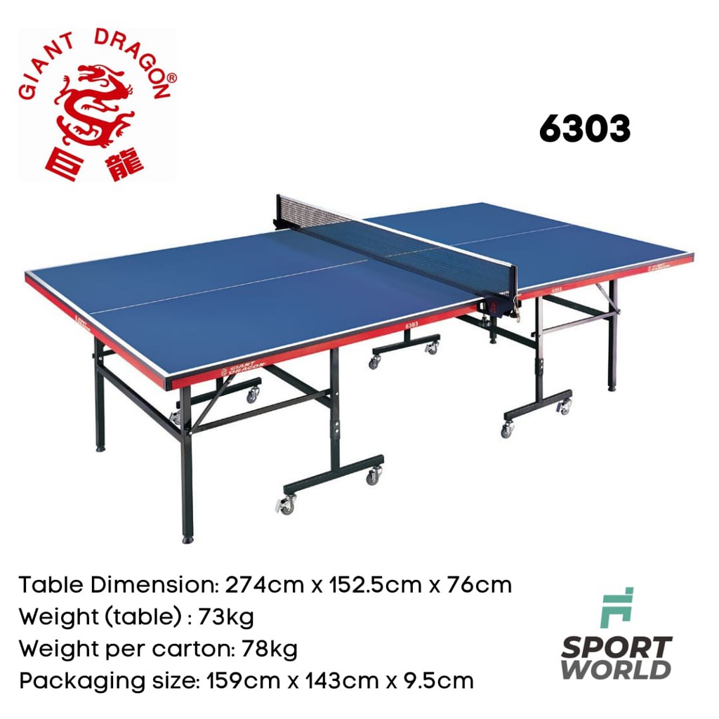Jual TABLE TENNIS / TENIS MEJA GIANT DRAGON 6303 Indoor - ORIGINAL | Shopee Indonesia