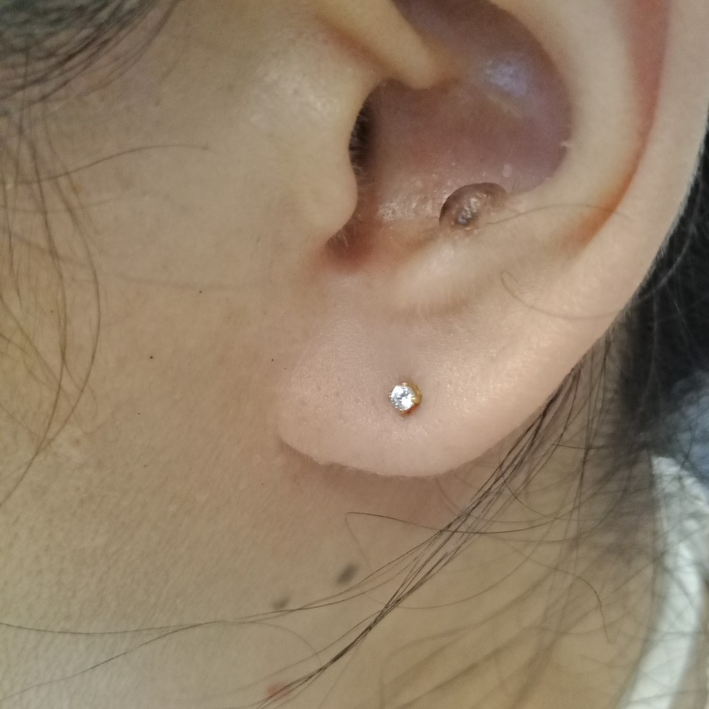 Jual anting stud merica desi anak dan dewasa emas asli kadar 700 70% ...